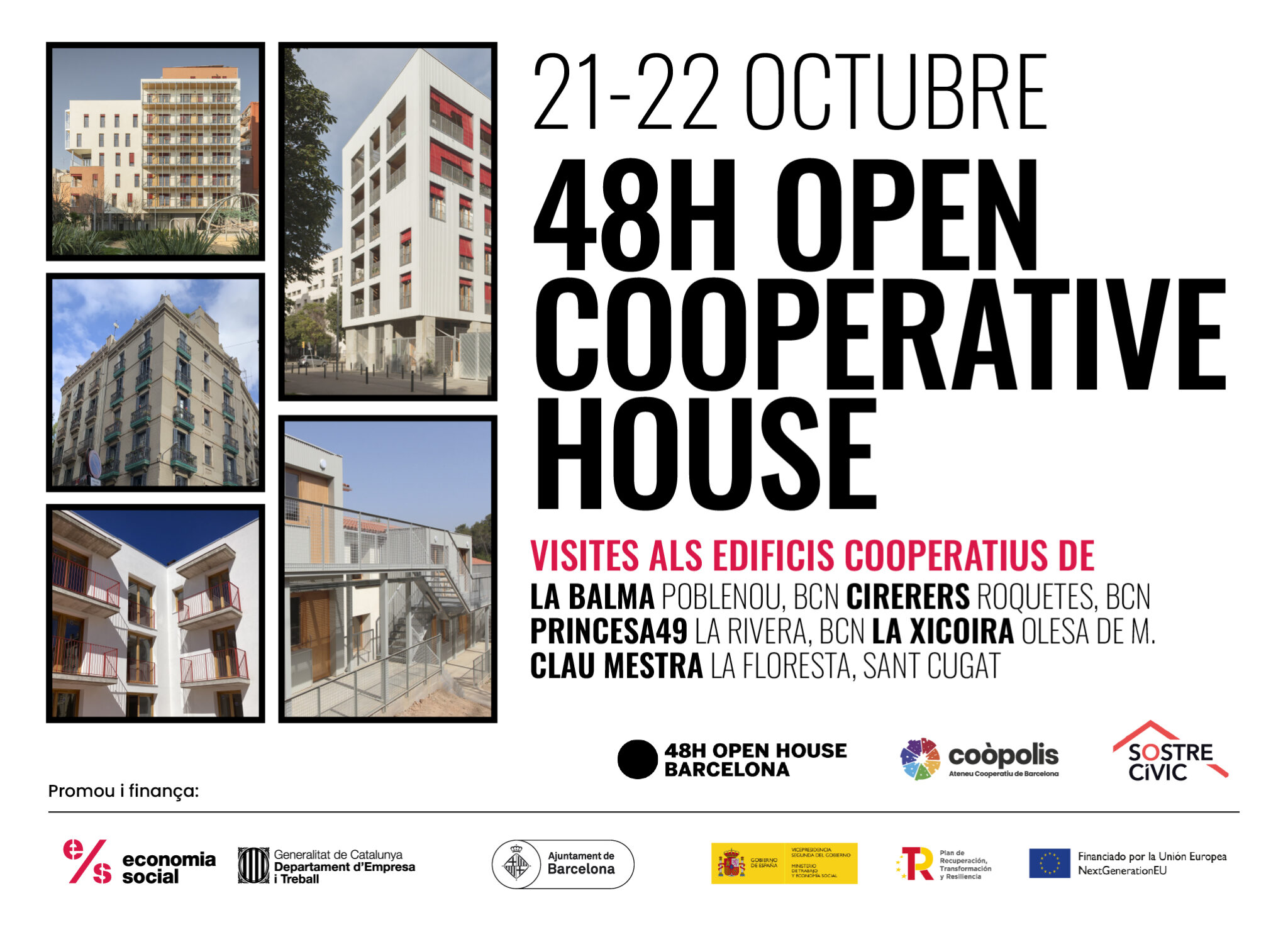 48h Open Cooperative House: descobreix per dins els projectes de Sostre ...