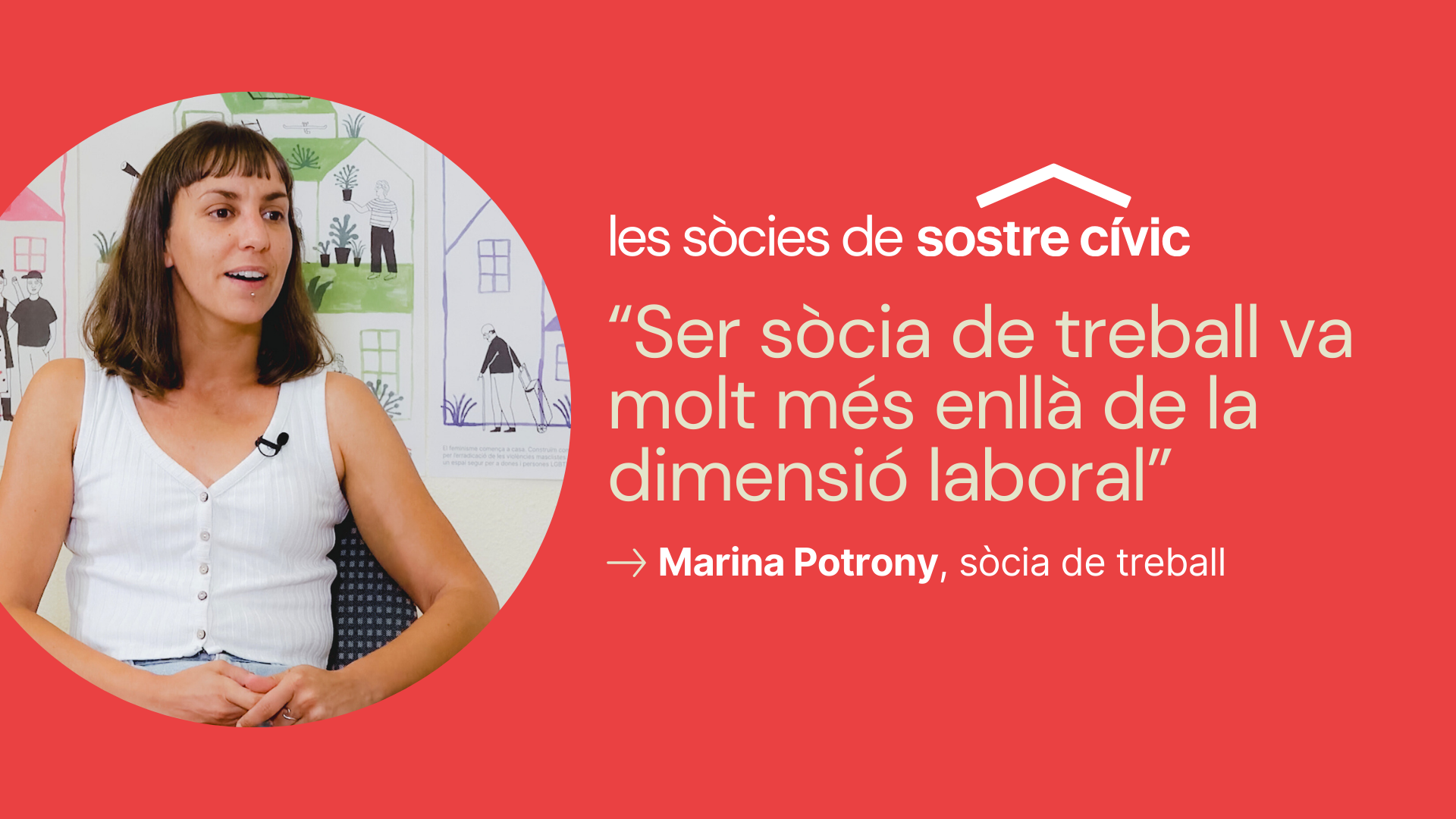 Coneix a les sòcies: Marina Potrony, sòcia de treball - Sostre Cívic